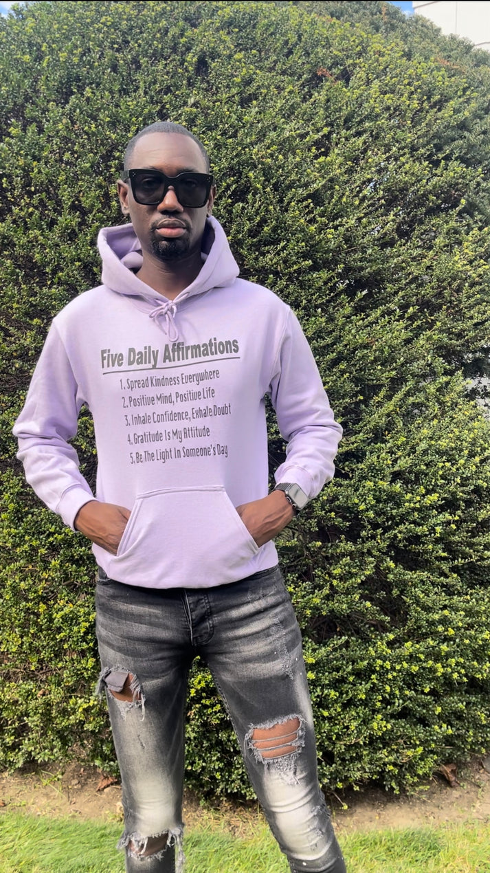 Five Daily Affirmations Hoodie – ddascension